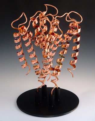 The Art of Science: Mike Tyka Folds Proteins in Copper – The Finch and Pea